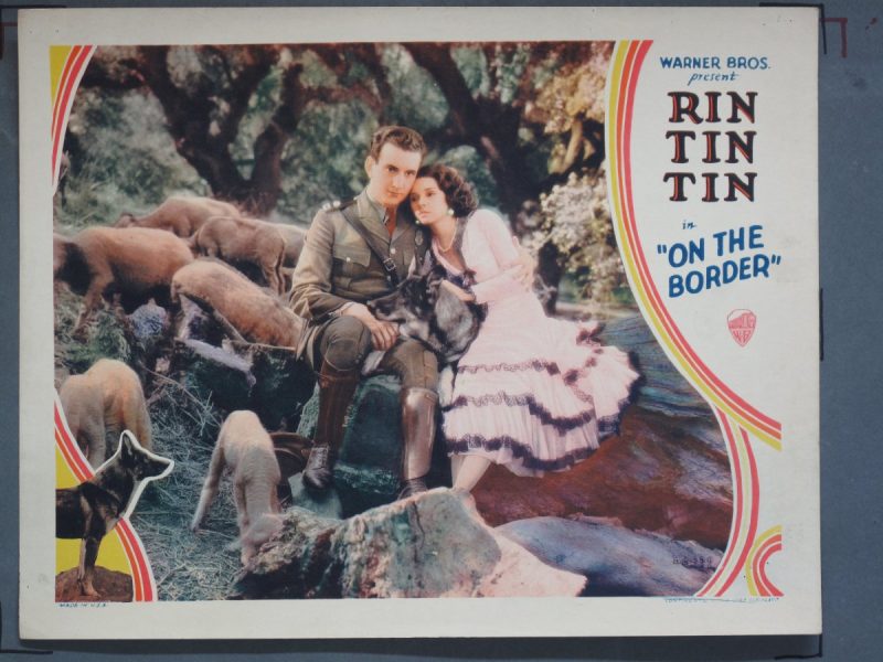 ON THE BORDER (Warner Bros) 1930 Title Card +(6) Lobby Cards For Sale