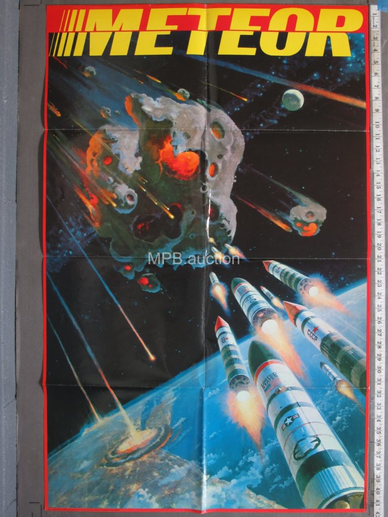 METEOR (1979) Teaser Folded One Sheet For Sale