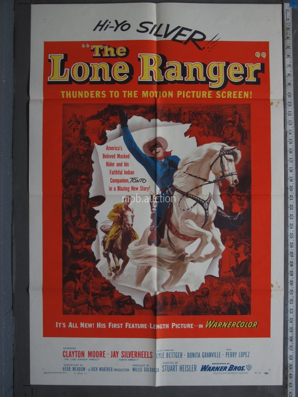 LONE RANGER (1956) Original Movie Poster For Sale