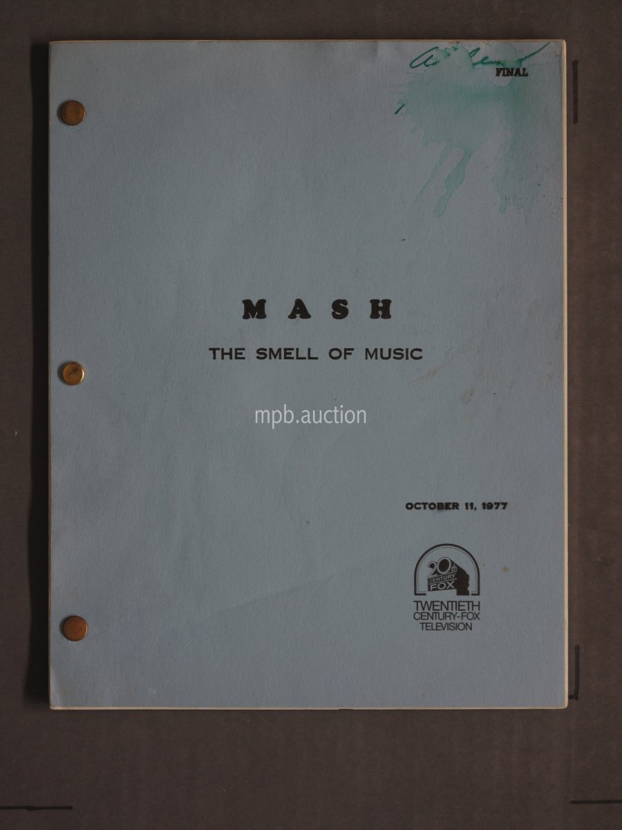 MASH - SMELL OF MUSIC (1977) Vintage Original Film Script For Sale