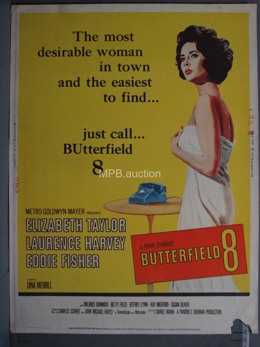BUTTERFIELD 8 (1960) Original Movie Poster For Sale