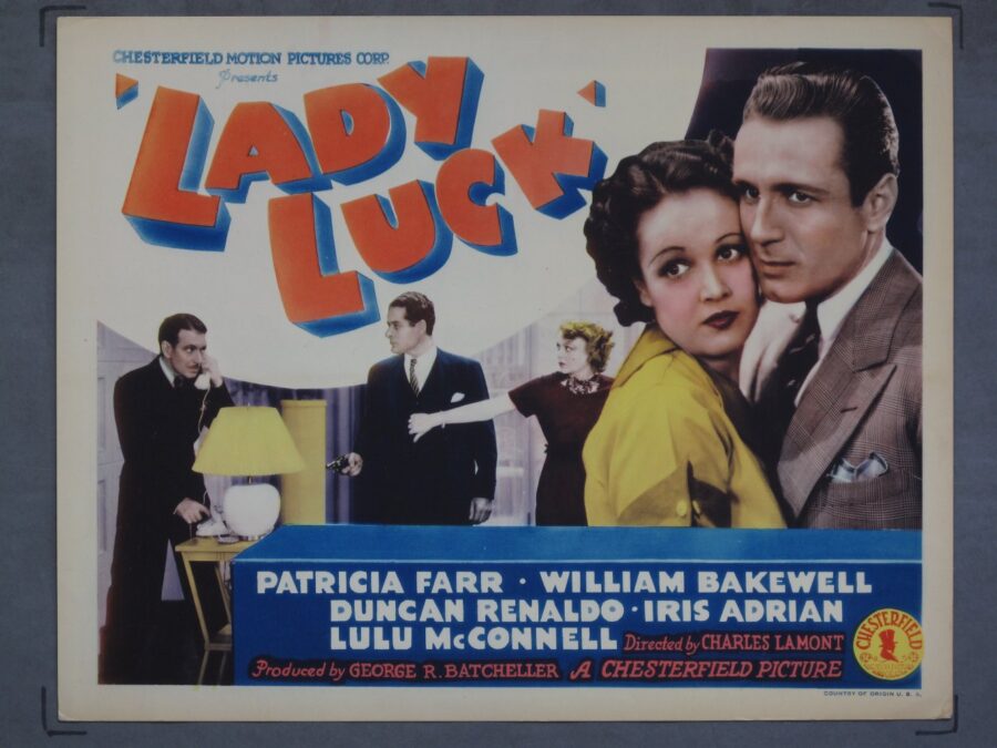 LADY LUCK (1936) Title Lobby Card Poster For Sale